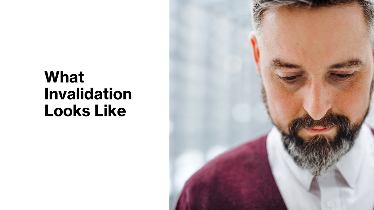 Perfect Invalidation Example | With a Little Help Counselling